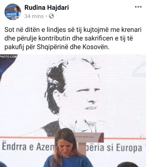 Në ditën e lindjes e bija e kujton me krenari Azem Hajdarin! - Ngjarjet ... Në ditën e lindjes e bija e kujton me krenari Azem Hajdarin! - Ngjarjet ...