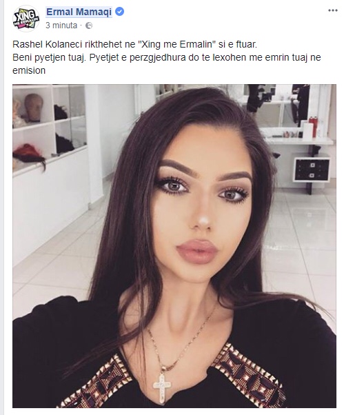 E papritur, Rashel Kolaneci rikthehet në Xing me Ermalin - Ngjarjet e Ditës E papritur, Rashel Kolaneci rikthehet në Xing me Ermalin - Ngjarjet e Ditës