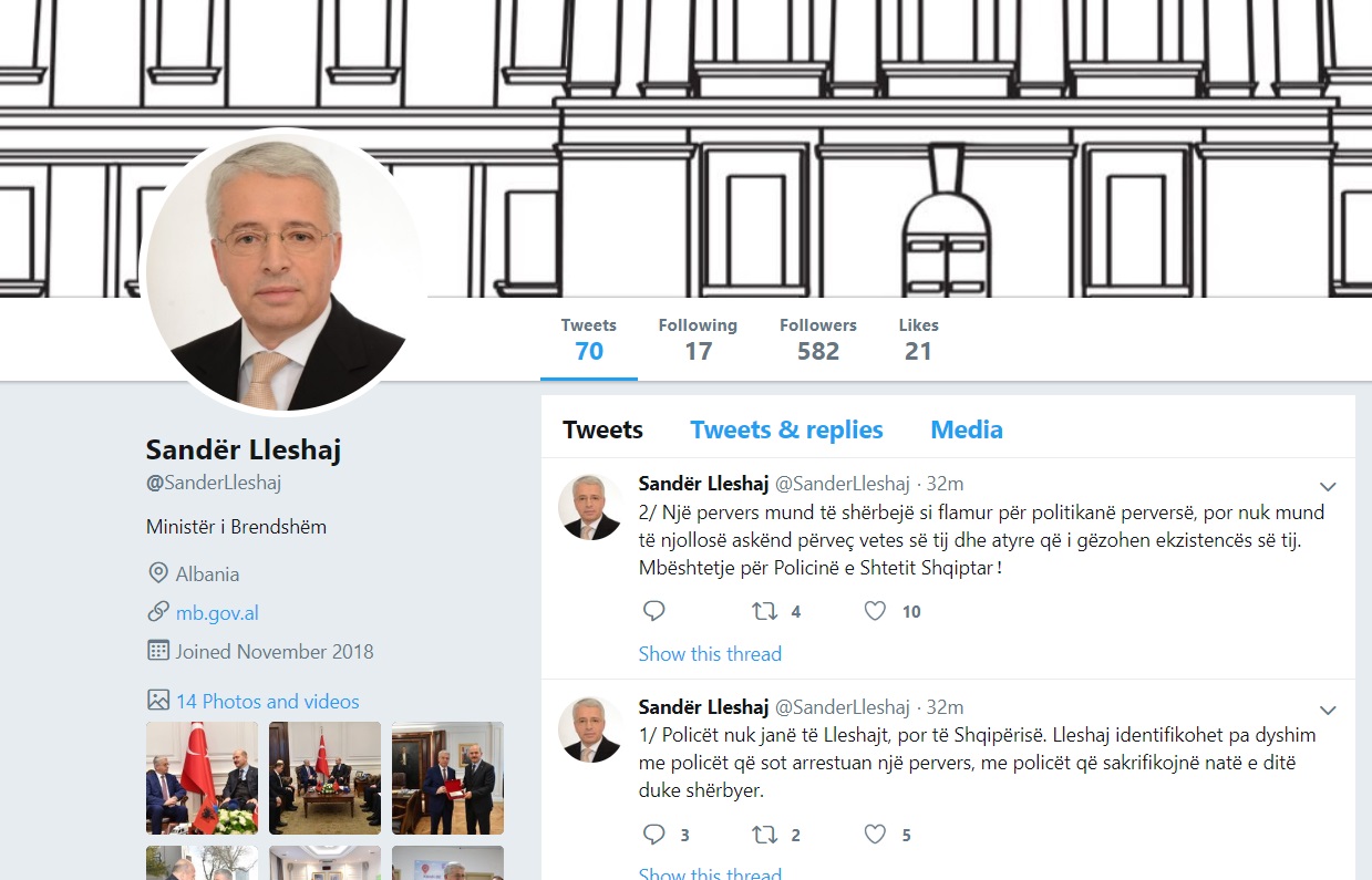 “Një pervers shërben si flamur për politikanë perversë, por s’mund të ... “Një pervers shërben si flamur për politikanë perversë, por s’mund të ...
